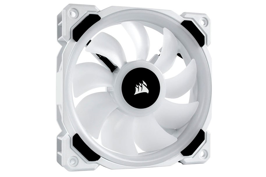 CORSAIR LL120 RGB 120MM DUAL LIGHT LOOP WHITE RGB LED PWM FAN - TRIPLE ...
