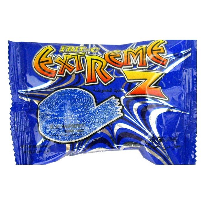 רול מסוכר בטעם פטל כחול חמוץ|Extreme Z Raspberry Sour Roll 45g