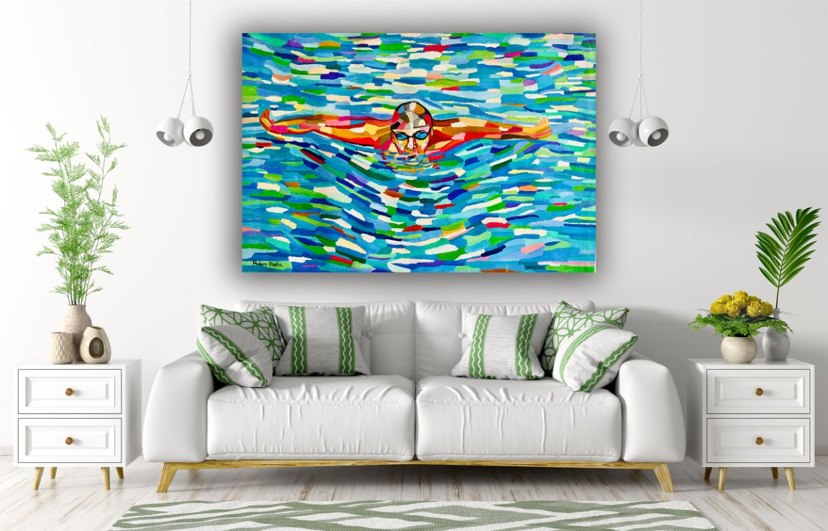 שחיין - רפרודוקציות / הדפסים | Hadara Ovadia Art