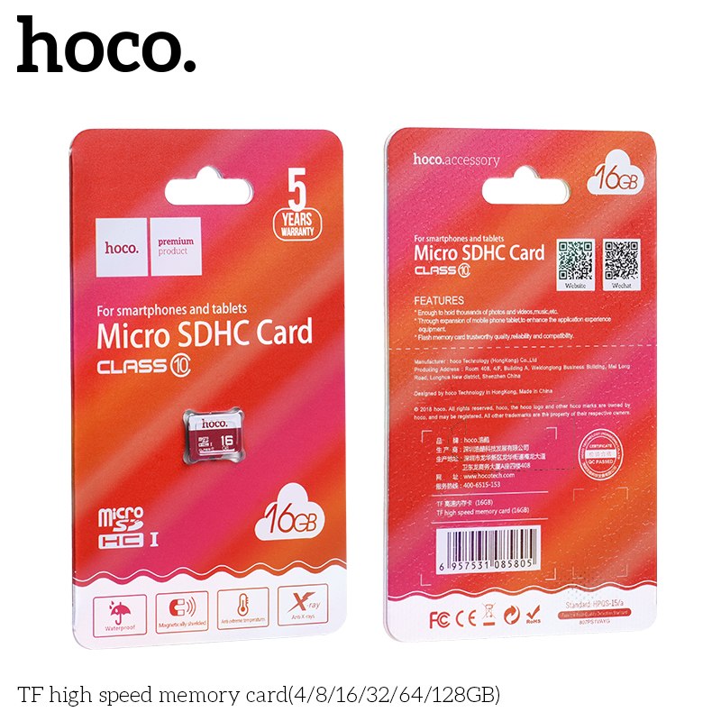 כרטיס זיכרון HOCO MICRO SD \ TF 16G | פון הצפון