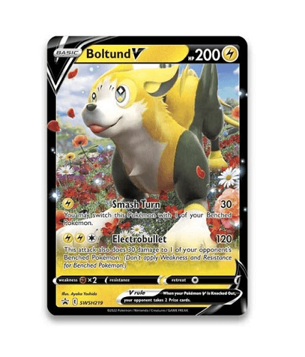 Pokemon TCG: Boltund V Showcase Box קלפי פוקימון מקוריים מארז בולטונד וי