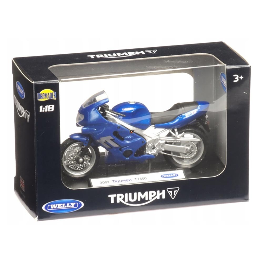 וילי - אופנוע טריומף טי טי 600 - WELLY Triumph TT600 1:18