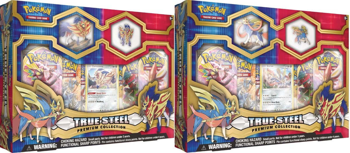 קלפי פוקימון סט 2 מארזי אספנים Pokemon True Steel Premium Collection ...