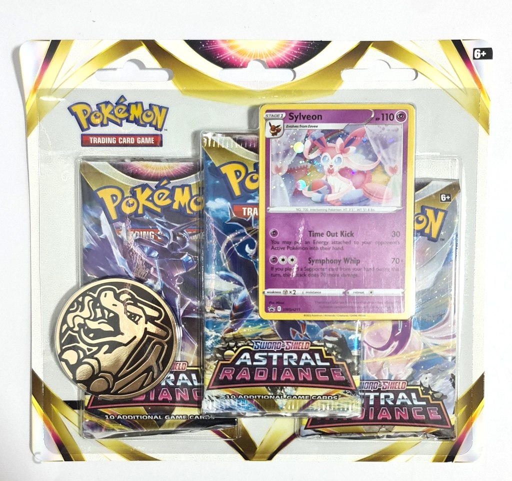 קלפי פוקימון בליסטר 3 בוסטרים Pokemon TCG: S&S Astral Radiance 3 Pack ...
