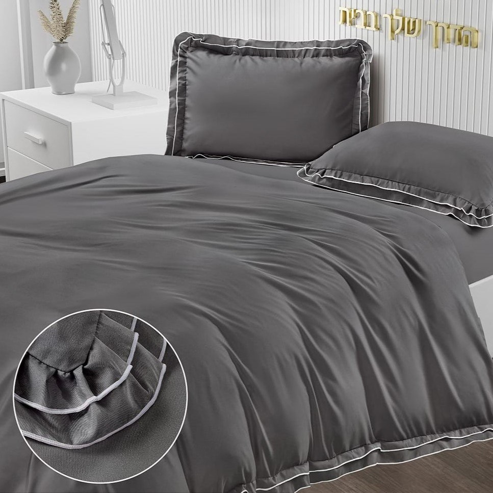 סט מצעים למיטה זוגית אלגנטי 160/200 דגם למברטה - 443312