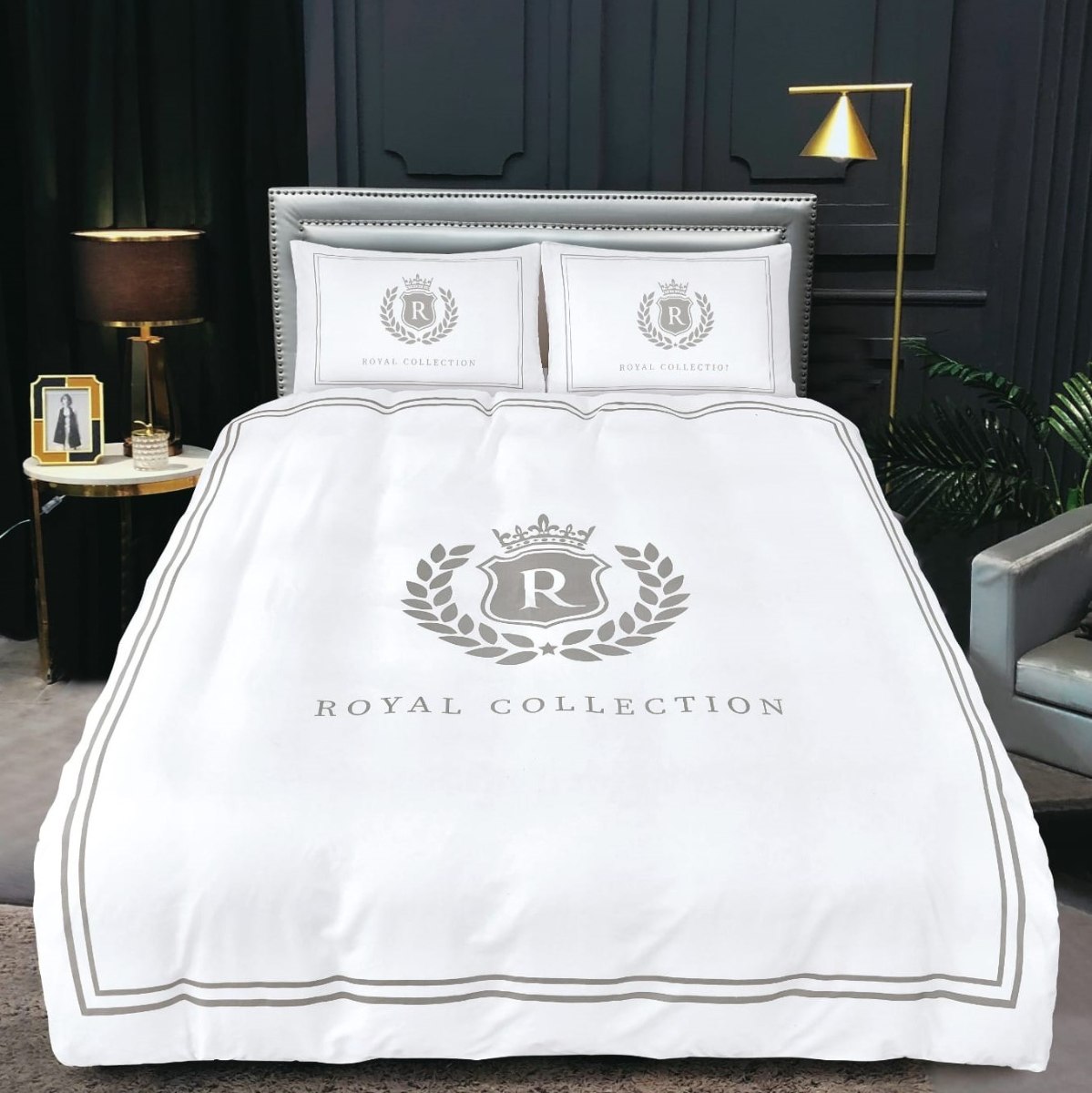 סט מצעים למיטת יחיד 90/200 דגם רויאל - 9245 | GET MORE