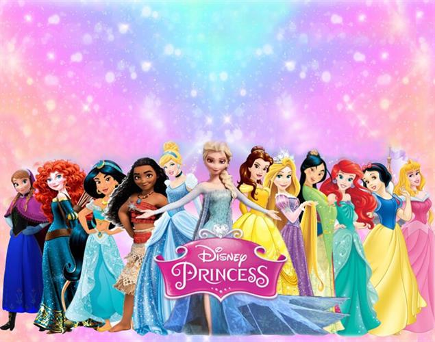 תמונת עוגה מלבנית נסיכות 28 - נסיכות דיסני