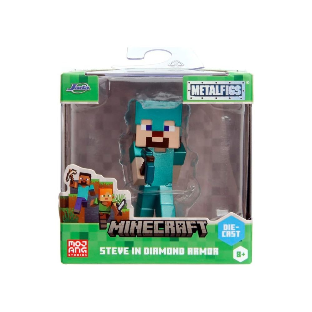 מיינקראפט - דמות סטיב בחליפת שריון יהלום - MINECRAFT JADA METALFIGS ...